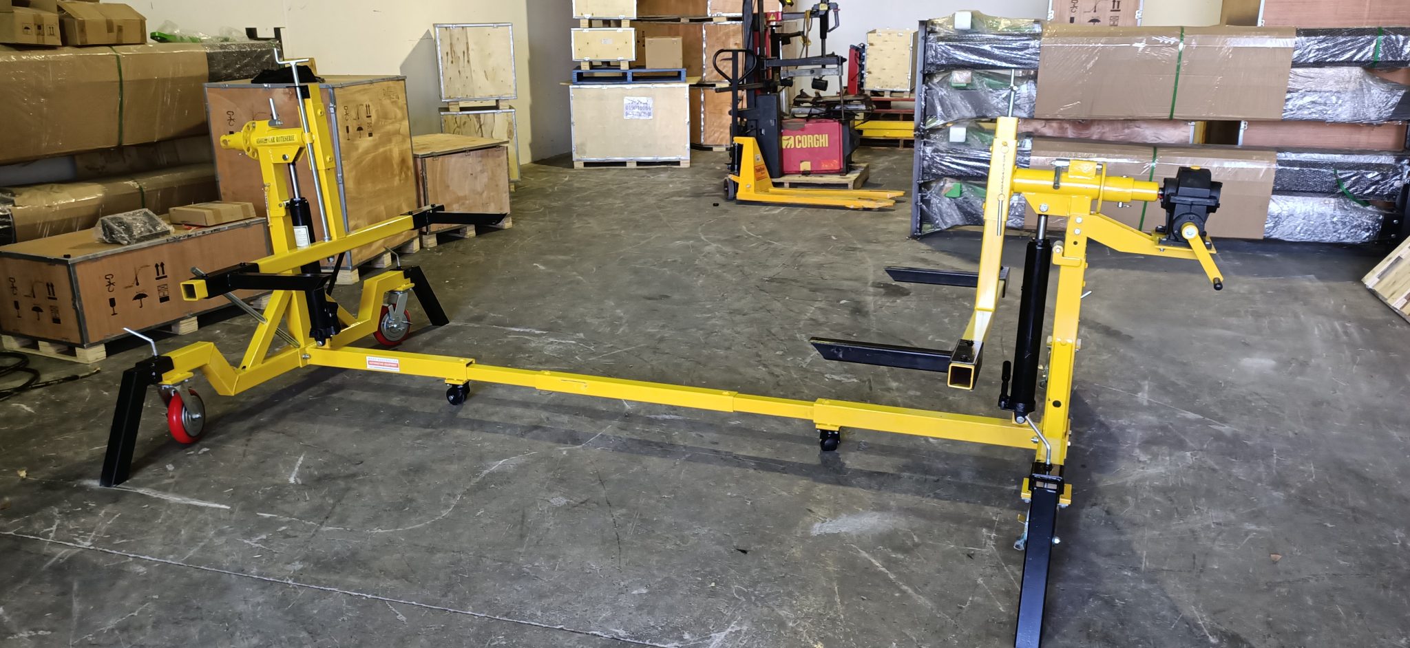 2000kg Car Rotisserie- Gear Driven Handle Rotation - Autohoist Australia